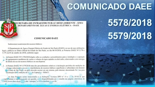 Comunicado do DAEE